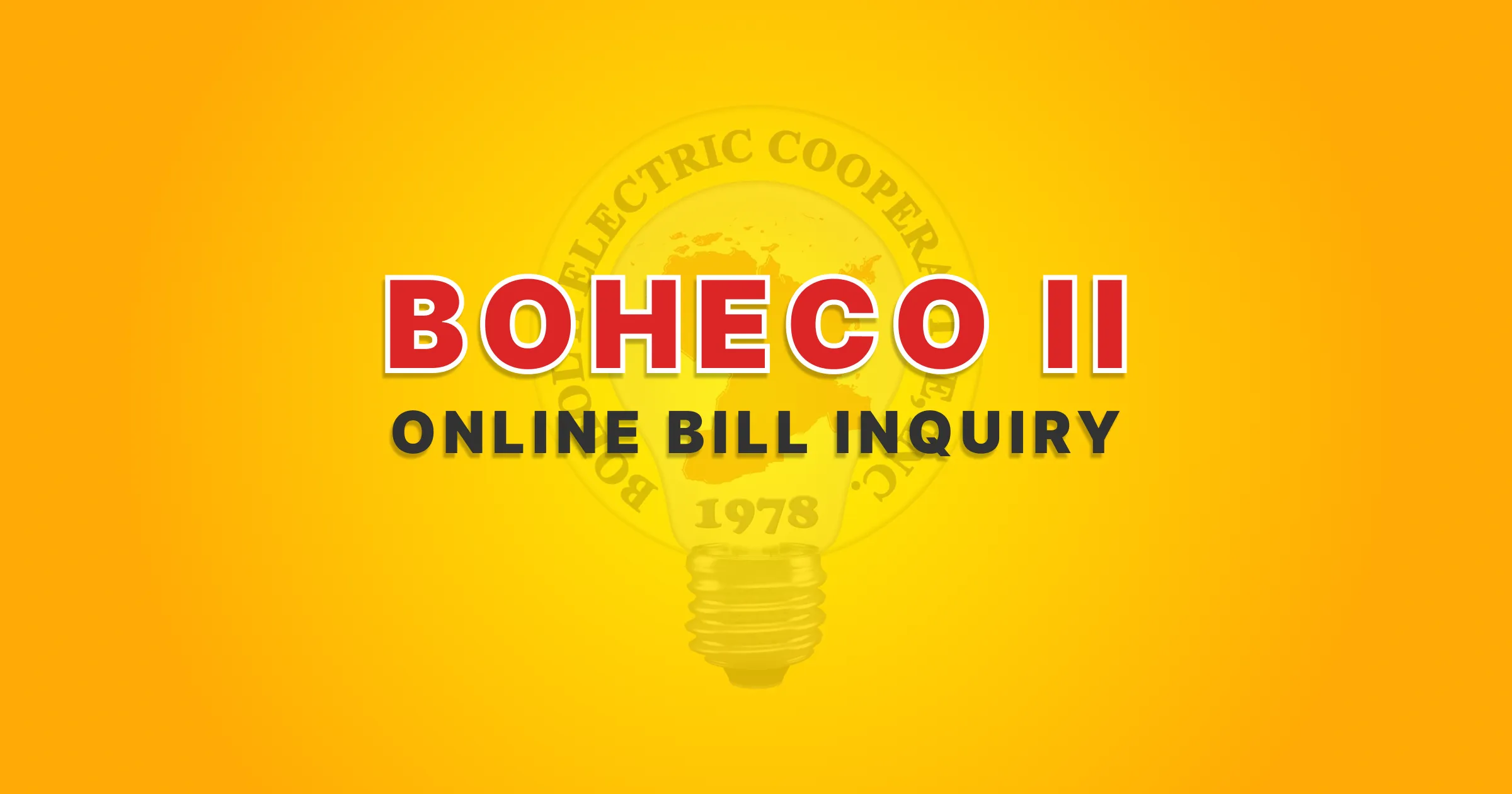 BOHECO 2: BILL INQUIRY
